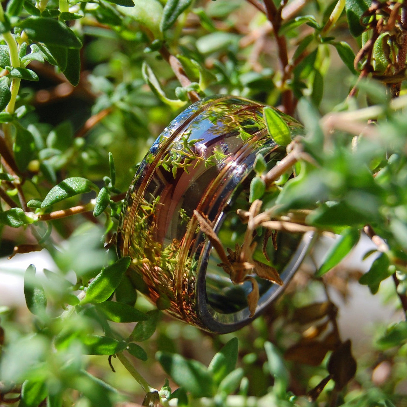 CAT'S CRADLE | Men's Copper, Bronze & Titanium Wedding Ring – Minter ...