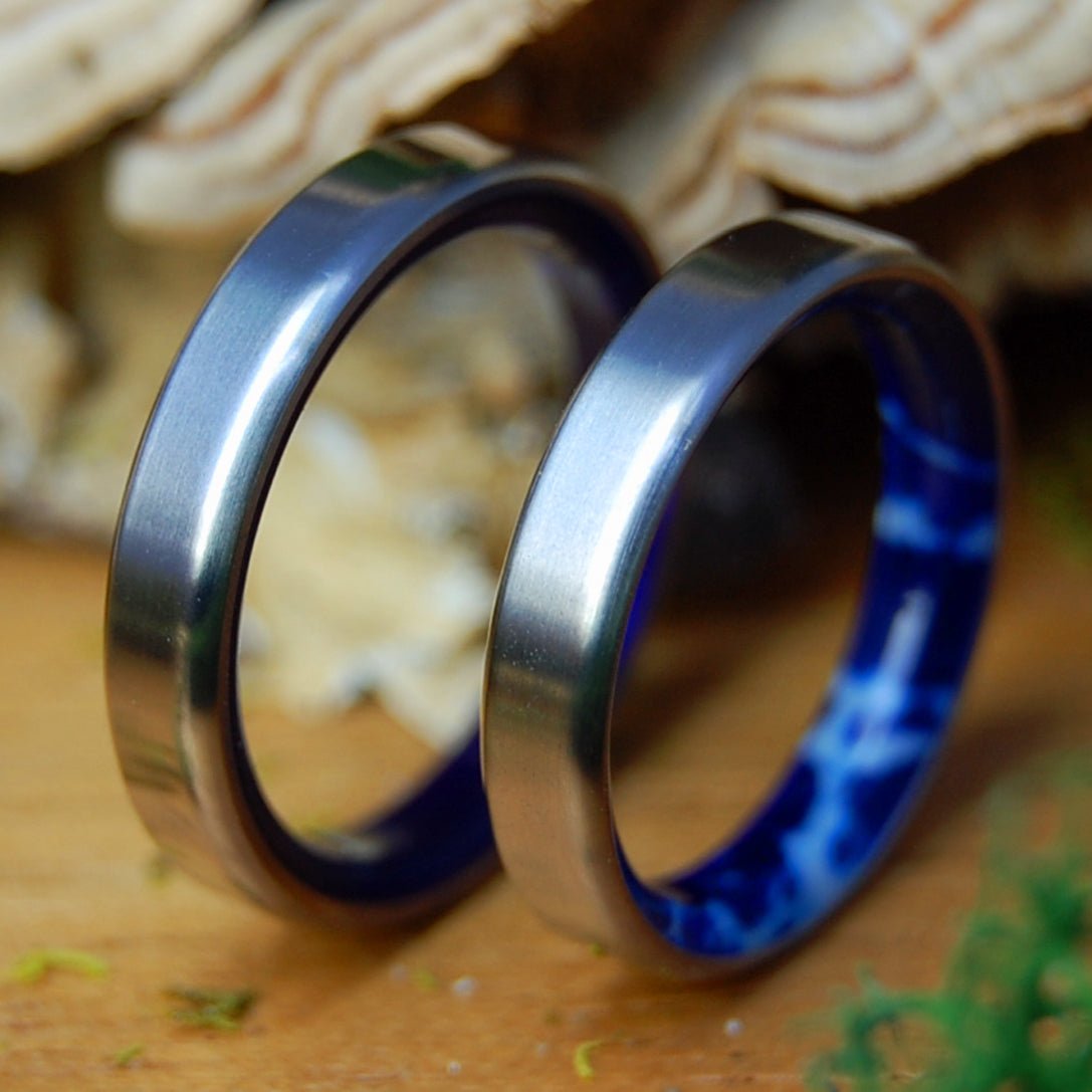 Minter + Richter | ROYAL SWIM IN COBALT & PURPLE | Purple Marbled Resin ...