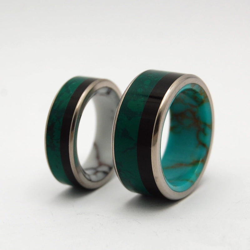 Minter + Richter | A Stone's Throw Away | Stone Titanium Wedding Rings ...
