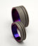 To the Future Purple | Custom Titanium Wedding Ring Pairs – Minter and ...