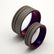 To the Future Purple | Custom Titanium Wedding Ring Pairs – Minter and ...