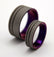 To the Future Purple | Custom Titanium Wedding Ring Pairs – Minter and ...